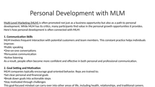 Rocking renatus / Personal Development with MLM | PPTX