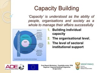 Feasibility study - Regional PFM capacity building program | PPT