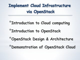 Openstack Icehouse IaaS Presentation | PPT | Free download