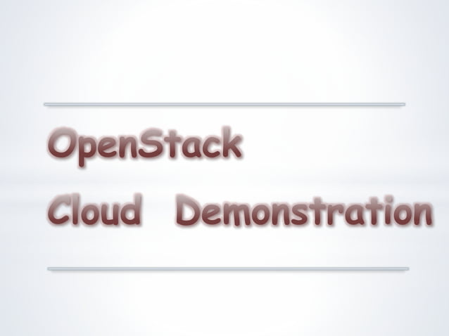 Openstack Icehouse IaaS Presentation | PPT
