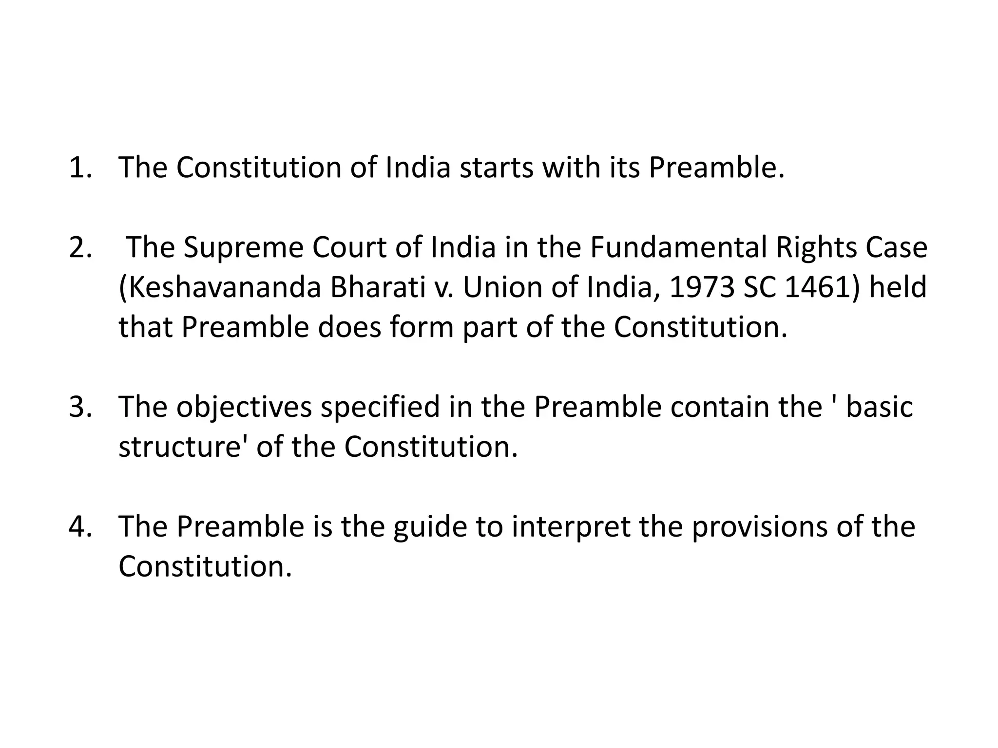 THE PREAMBLE OF INDIA | PPTX