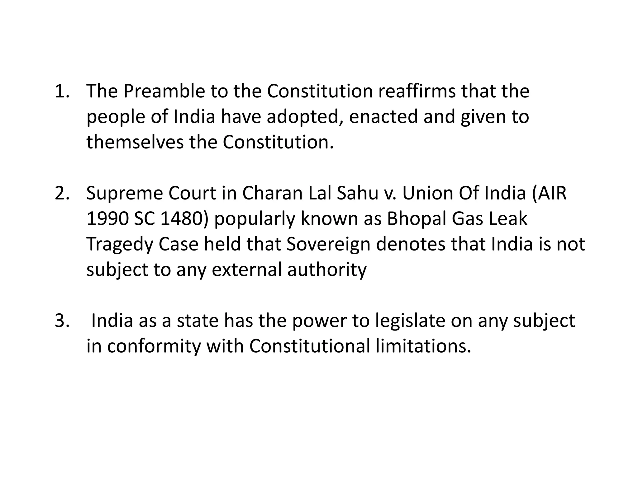 THE PREAMBLE OF INDIA | PPTX