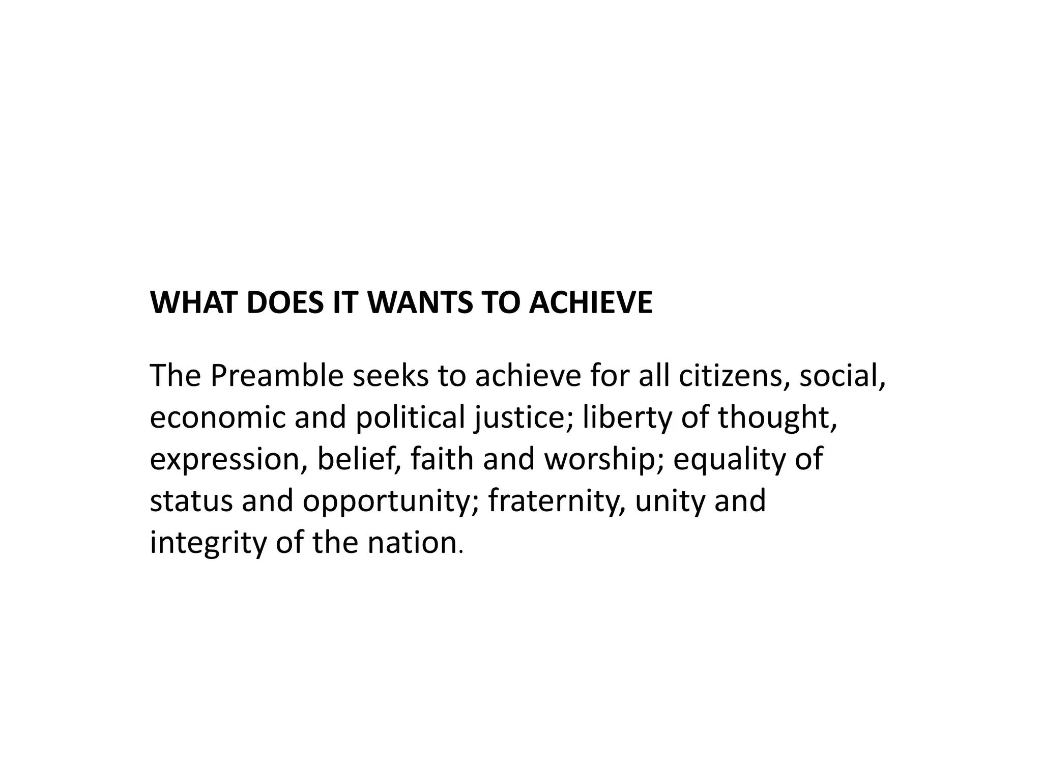 THE PREAMBLE OF INDIA | PPTX