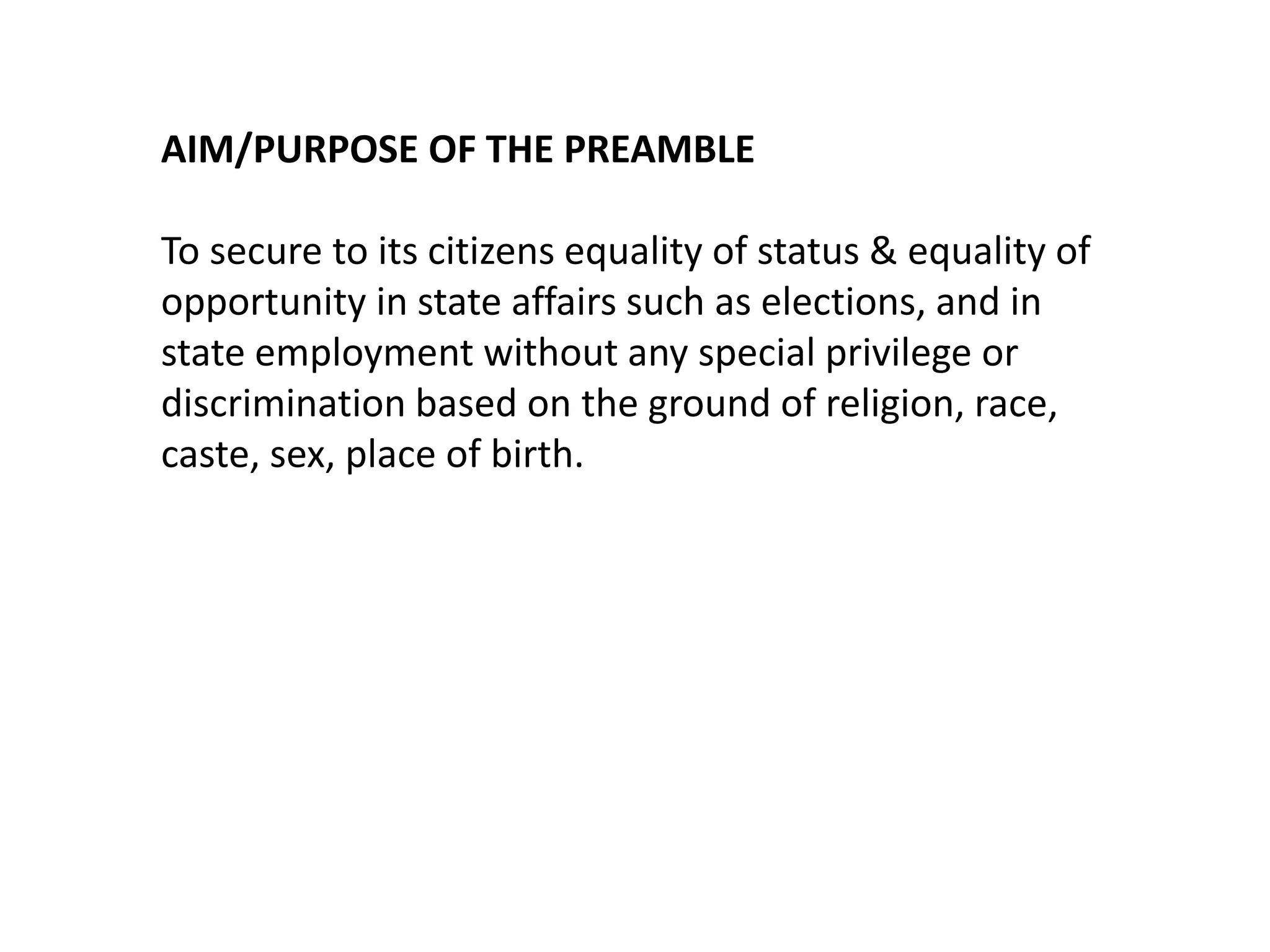THE PREAMBLE OF INDIA | PPTX