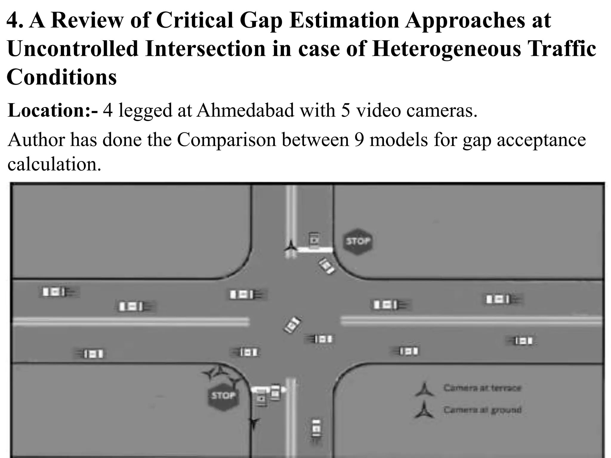 Gap Acceptance and Road safety hazard at unsignalized intersection | PPTX