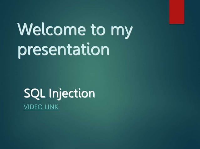 SQl Injection.ppt