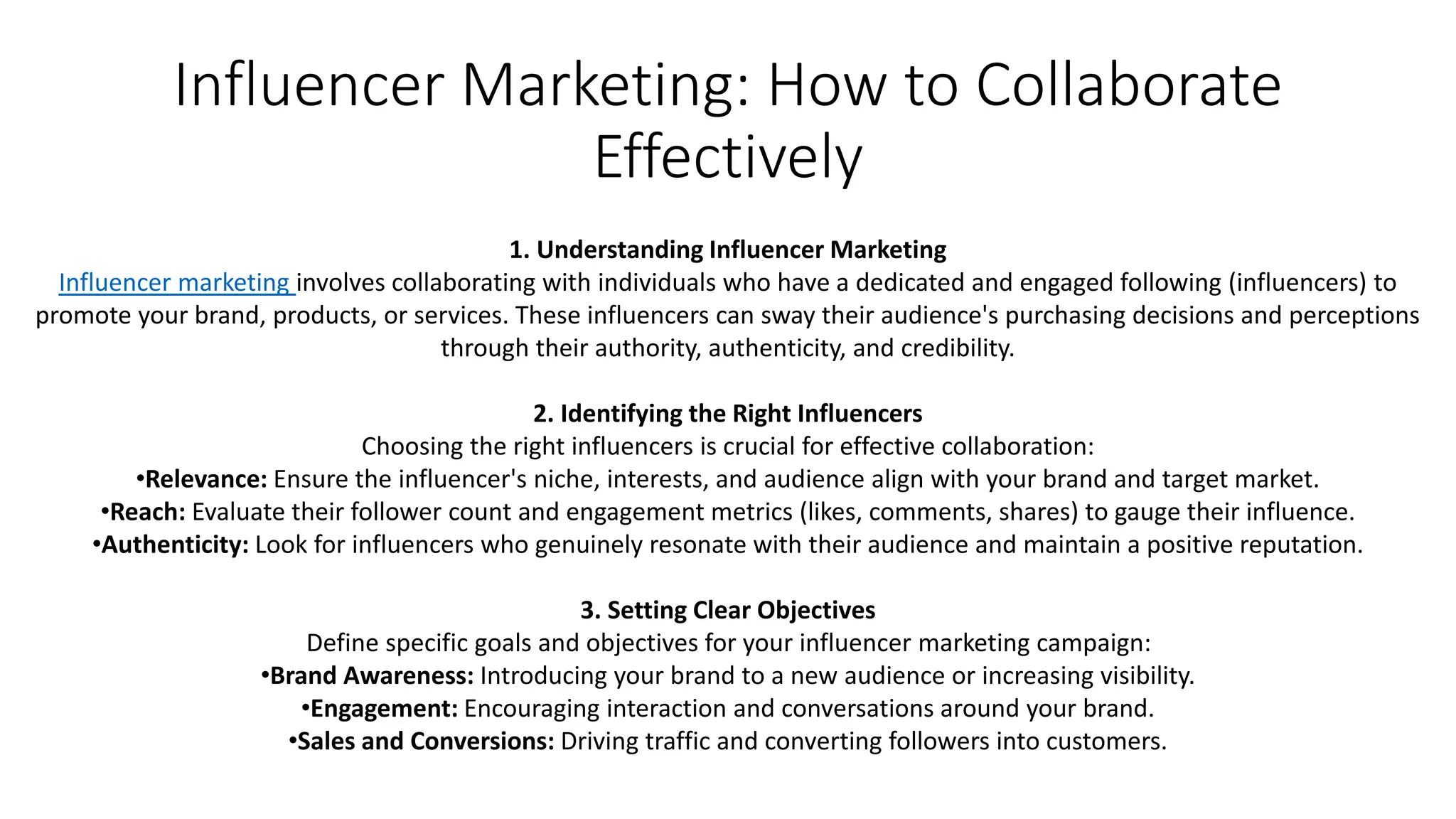 Influencer Marketing: How to Collaborate Effectively | PPTX