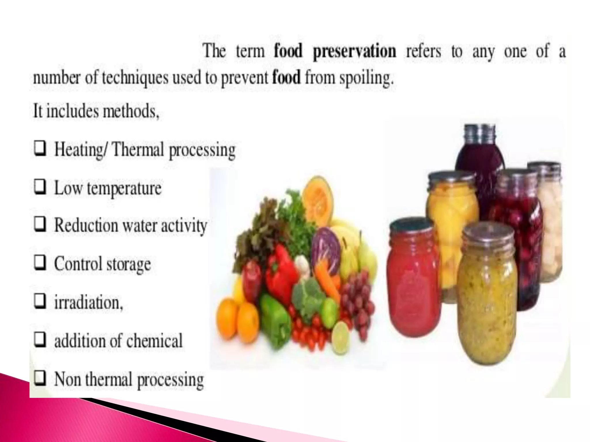 food processing and food preservation | PPTX