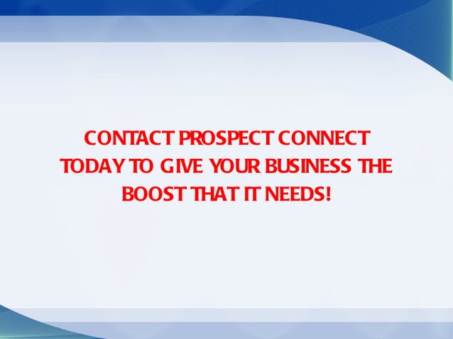 Prospect Connect Program | PPT