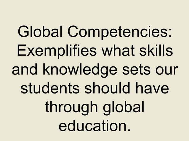 Global Education Presentation | PPTX