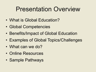 Global Education Presentation | PPTX