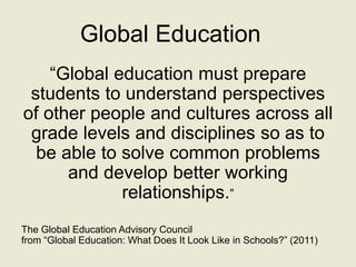 Global Education Presentation | PPTX