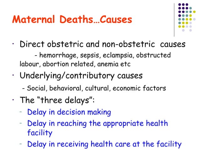 Maternal death Review- national perspective-wb-2011 | PPT