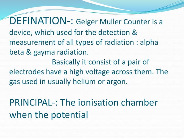 gm counter | PPT