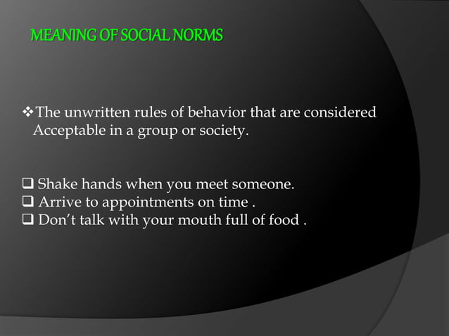 social norm | PPTX