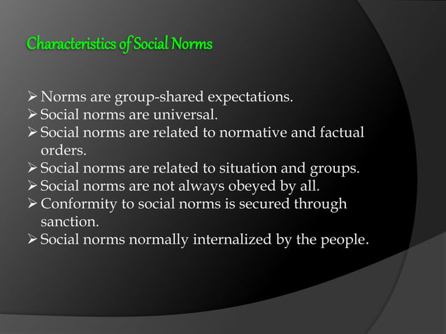 social norm | PPTX