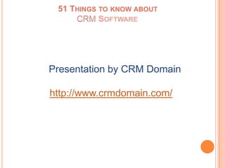 CRM Software | PPTX