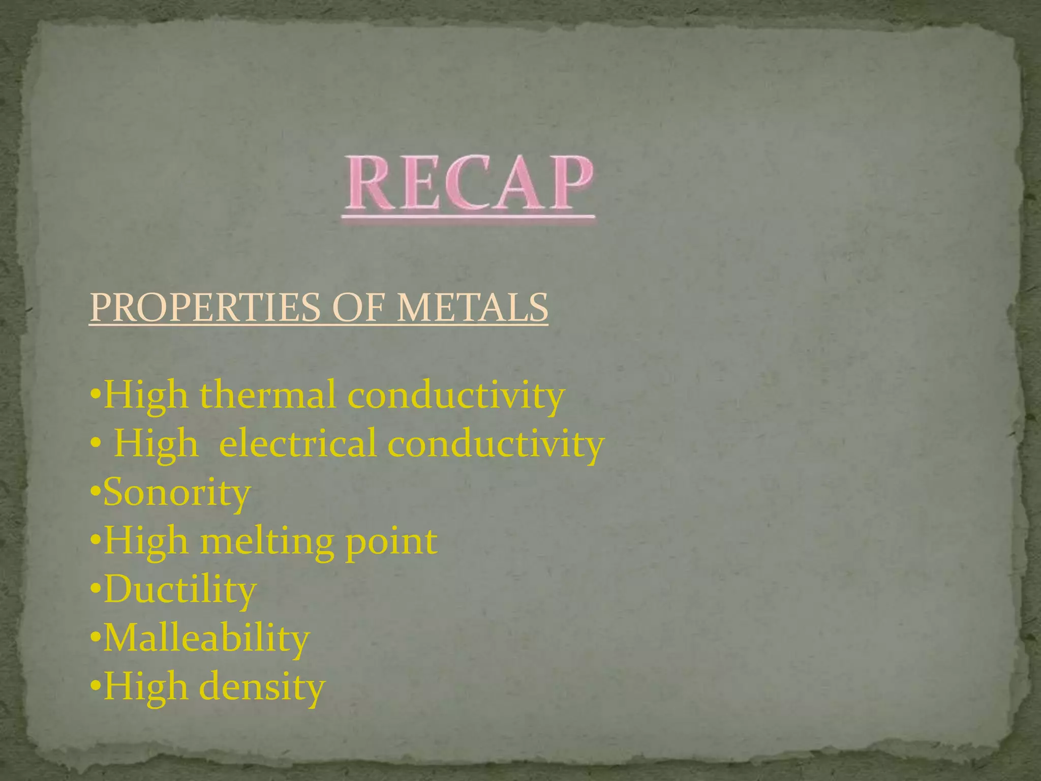 REACTION OF METALS WITH ACID | PPTX