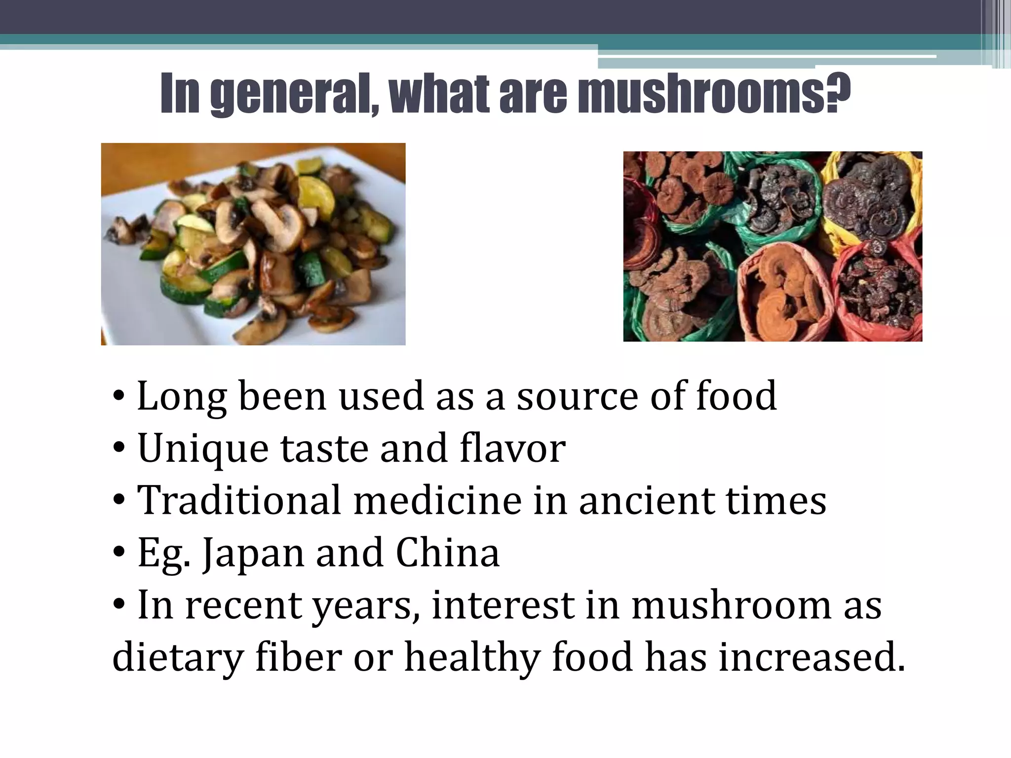Potential of Edible Mushrooms | PPT
