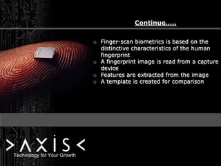 Presentation Automated Fingerprint Identification System | PPTX