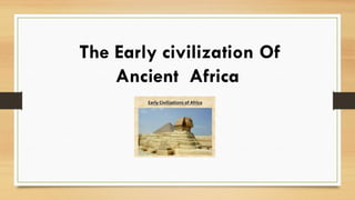 Comprehensive Overview of African Studies | PPTX