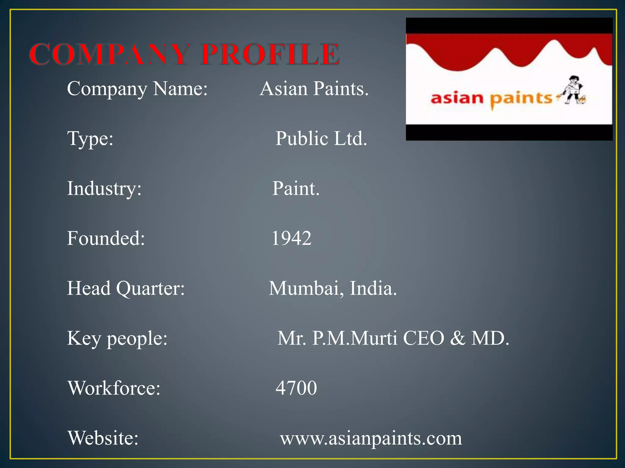 Presentation1 aisan paints | PPTX