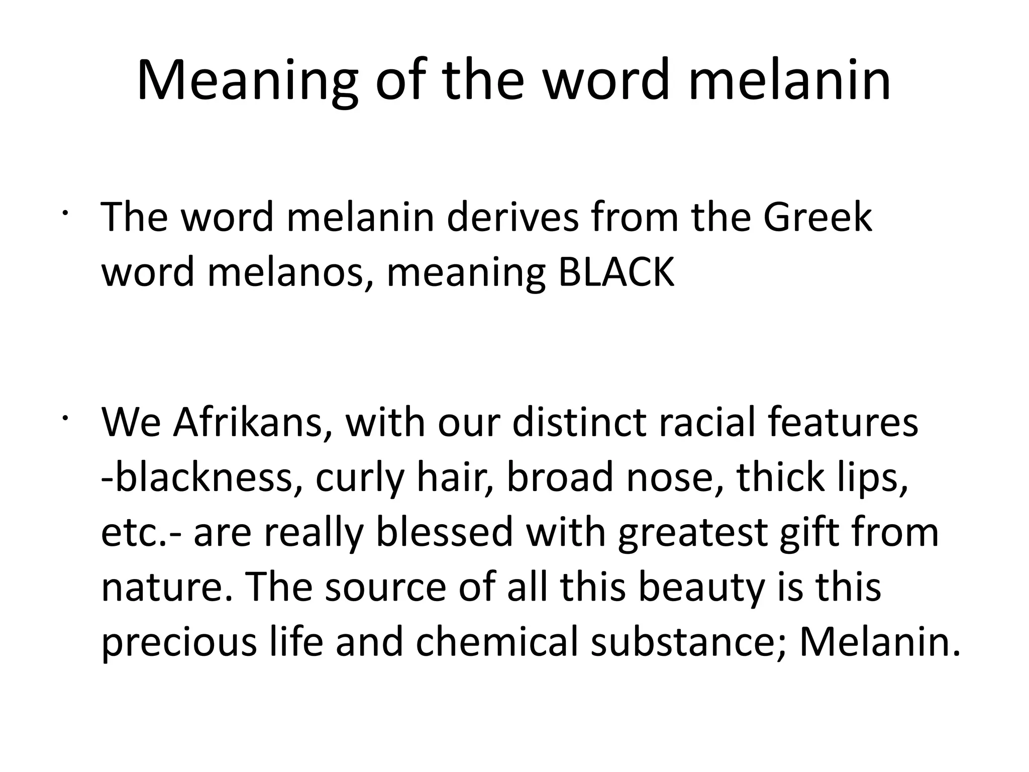 The Science of Melanin | PDF