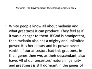 The Science of Melanin | PDF