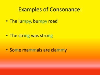 Examples Of Consonance