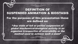 Human Suspended Animation | PPTX