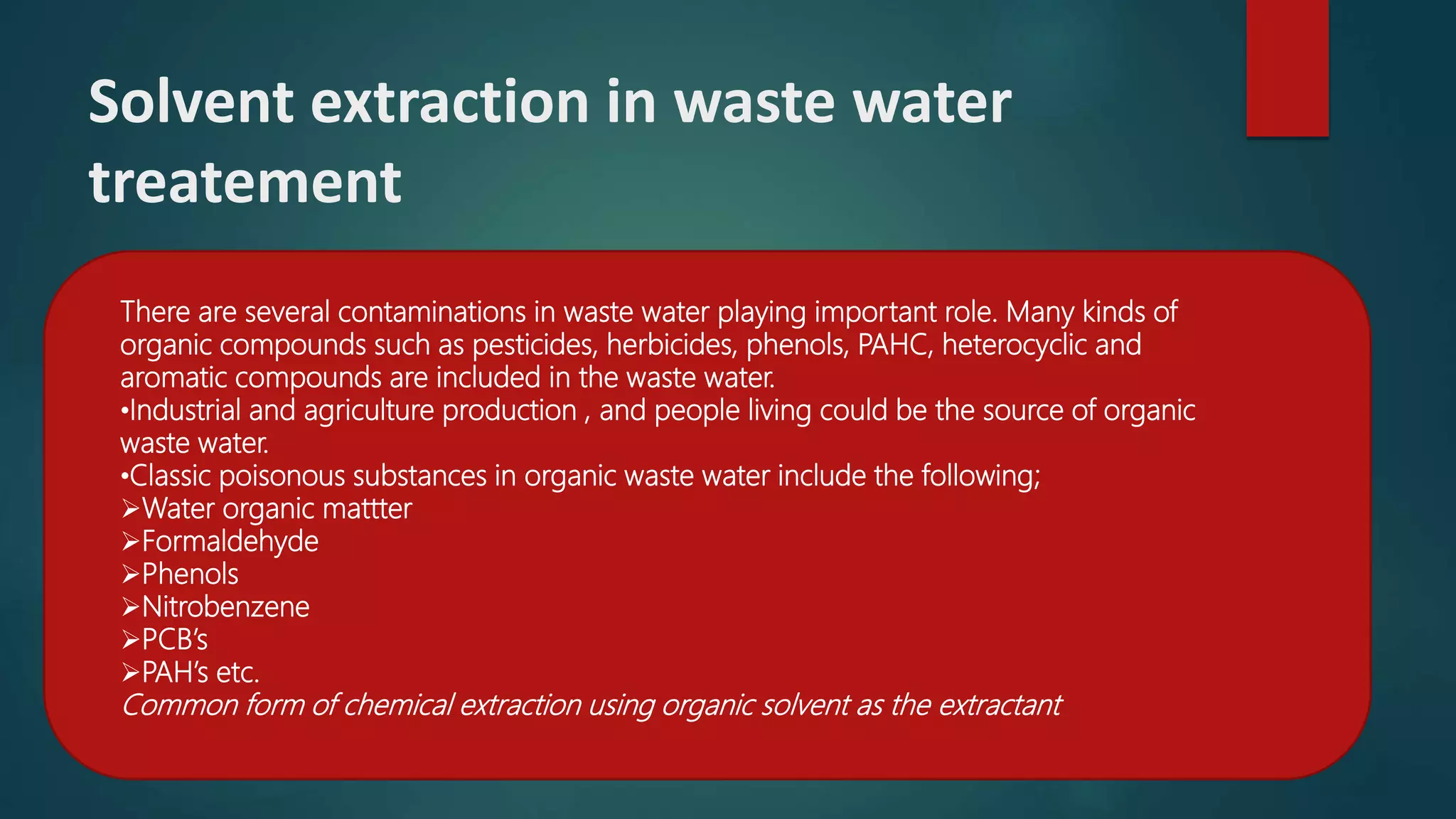 Applications of solvent extraction | PPTX