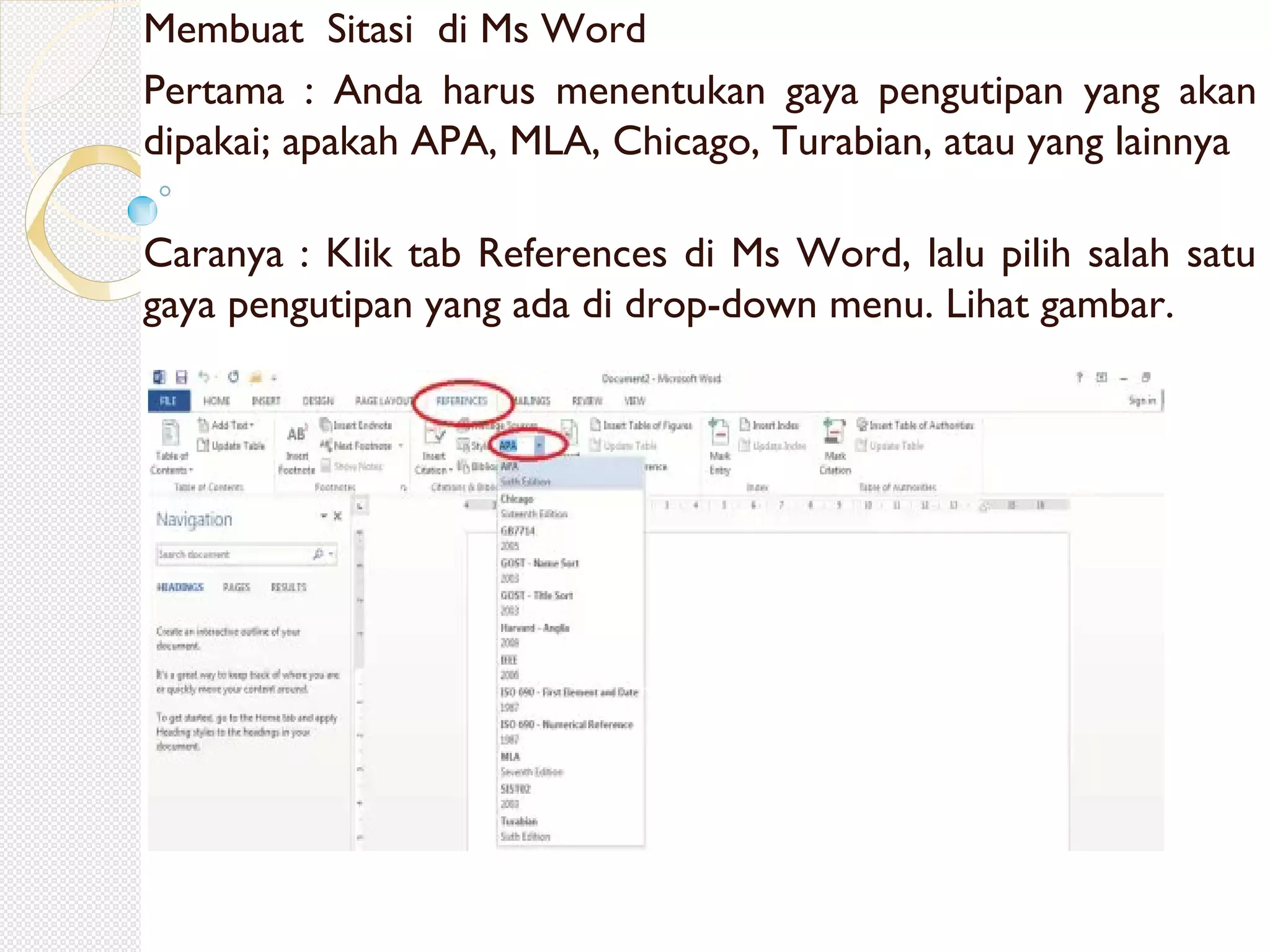 Analisis Sitasi Metode Penelitian | PPT