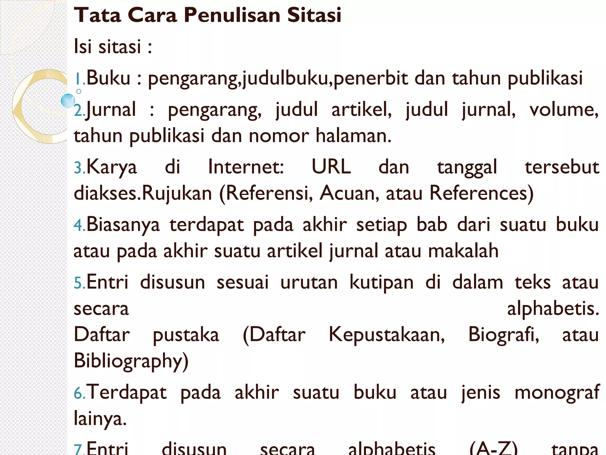 Analisis Sitasi Metode Penelitian | PPT