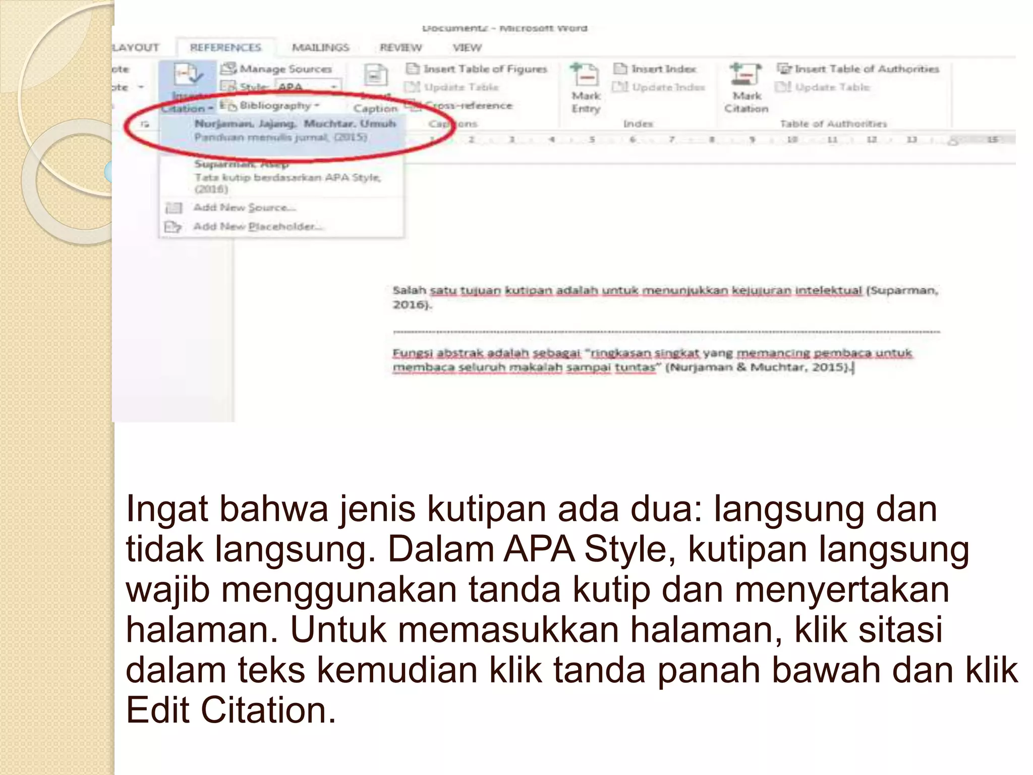 Presentation Analisis Sitasi | PPTX