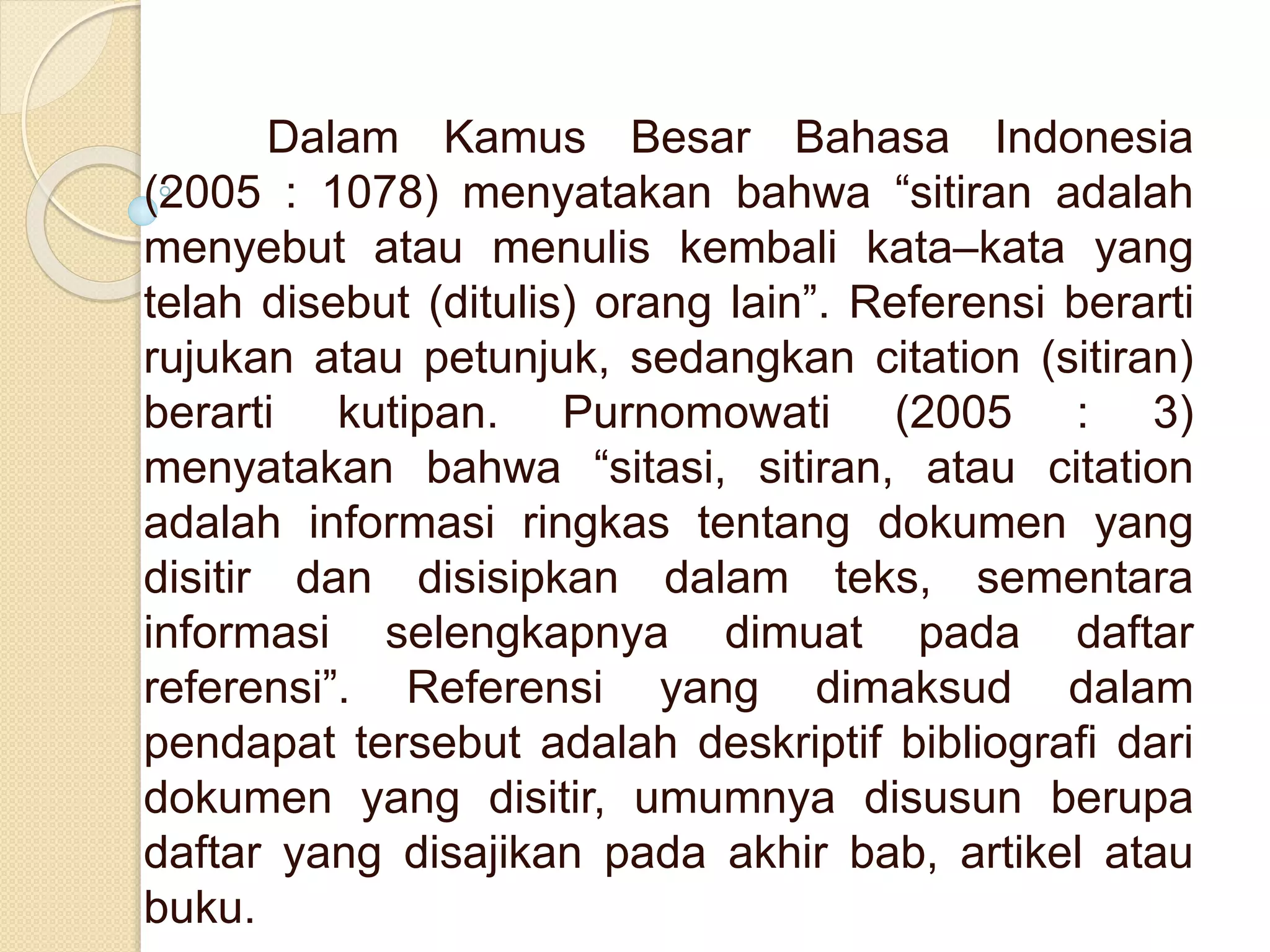 Presentation Analisis Sitasi | PPTX