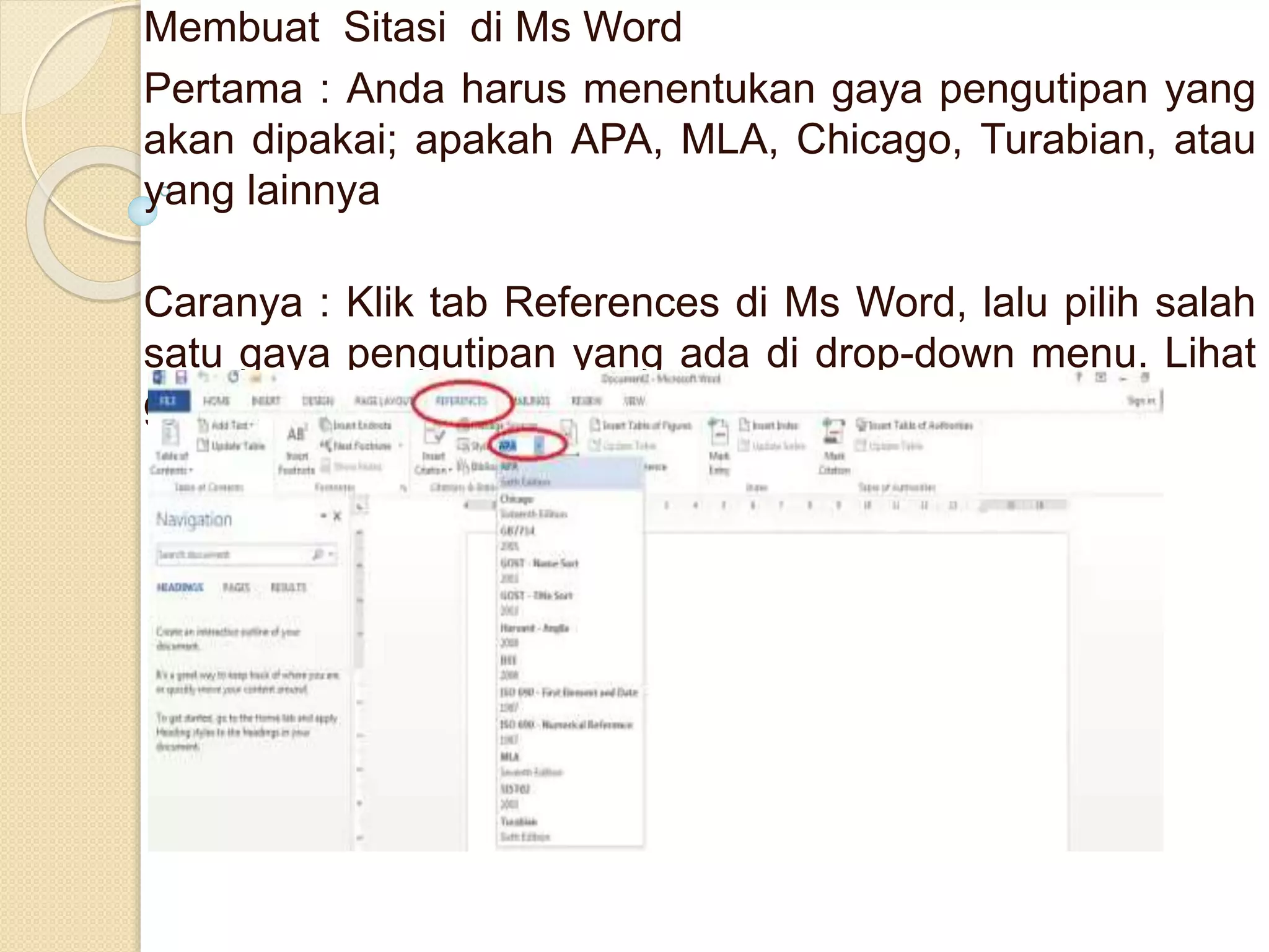 Presentation Analisis Sitasi | PPTX