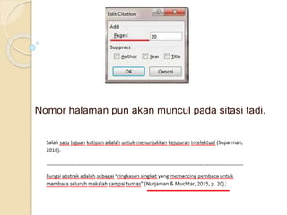 Presentation Analisis Sitasi | PPTX
