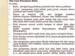 Presentation Analisis Sitasi | PPTX