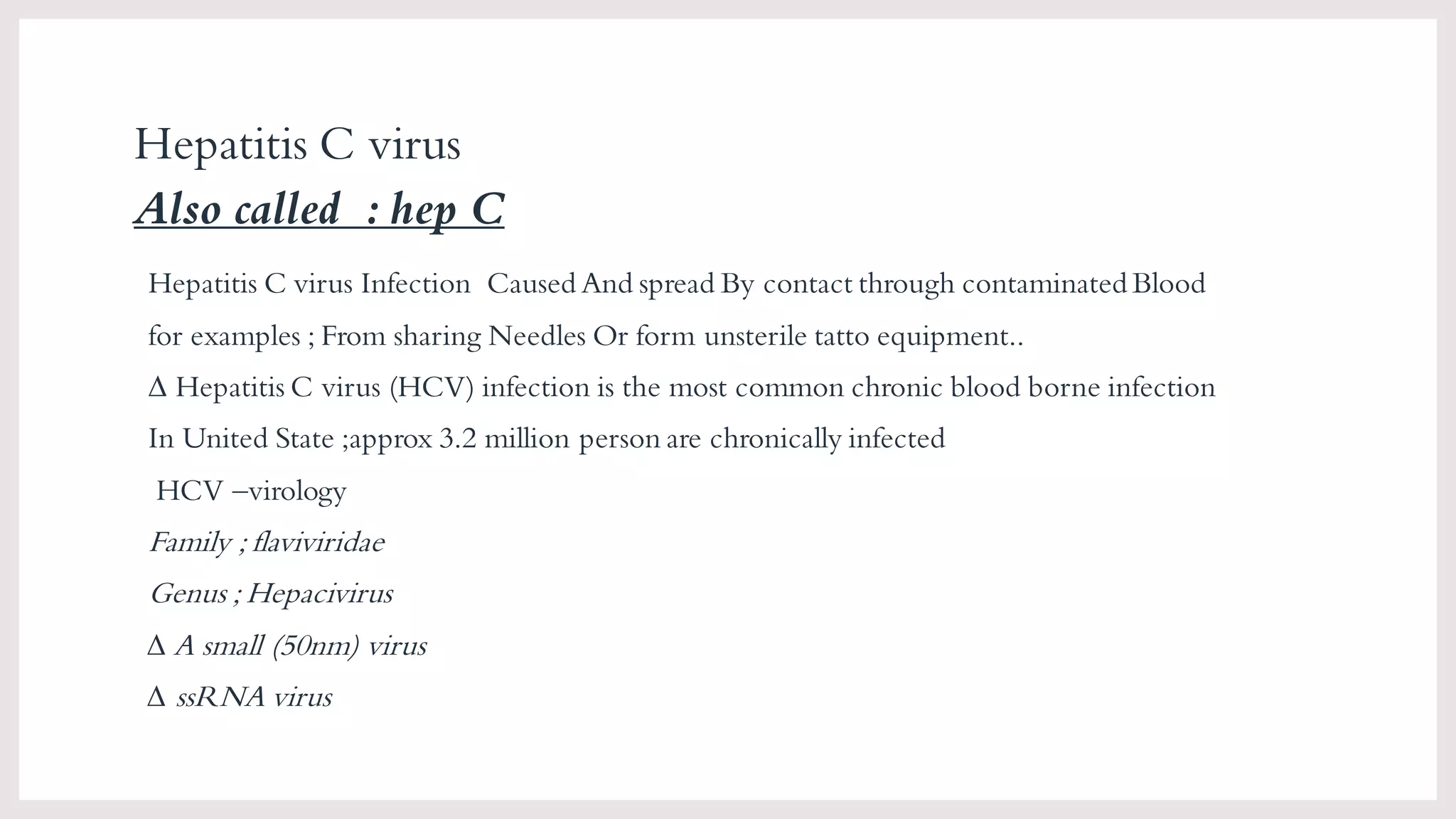 Hepatitis C virus , introduction, type ,pathogenesis, diagnosis treatment, medical microbiology ...
