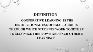 Presentation cooperative learning collaborative learning | PPT | Free Download