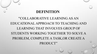 Presentation cooperative learning collaborative learning | PPT | Free Download
