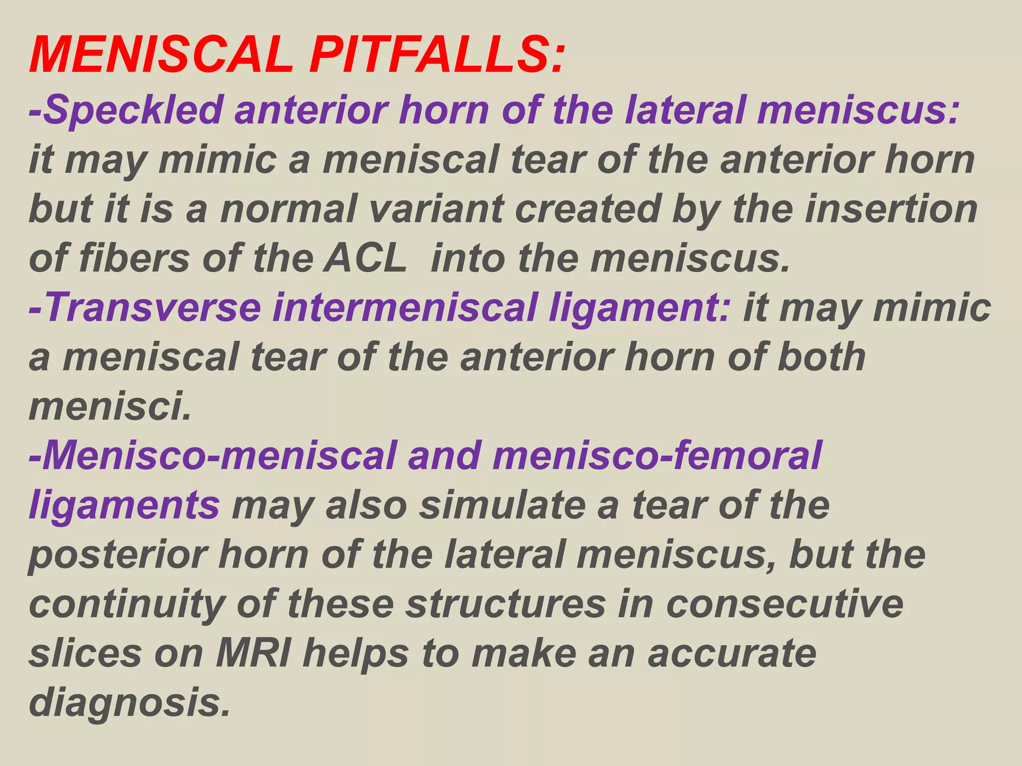 Presentation1, artifact and pitfalls of the knee, hip and ankle joints ...