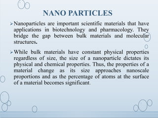 Nano particles | PPT