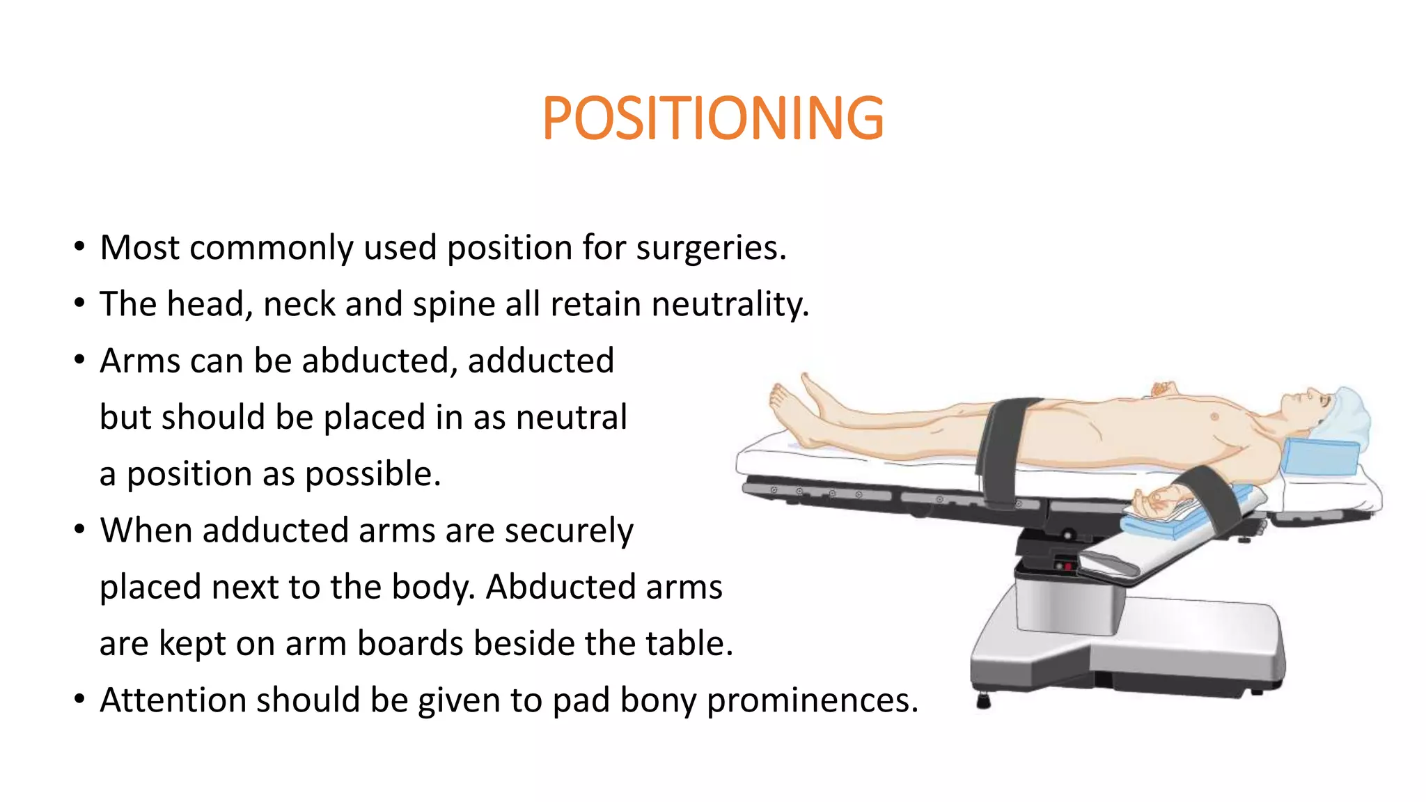 DIFFERENT PATIENT POSITIONING IN ANAESTHESIA | PPTX