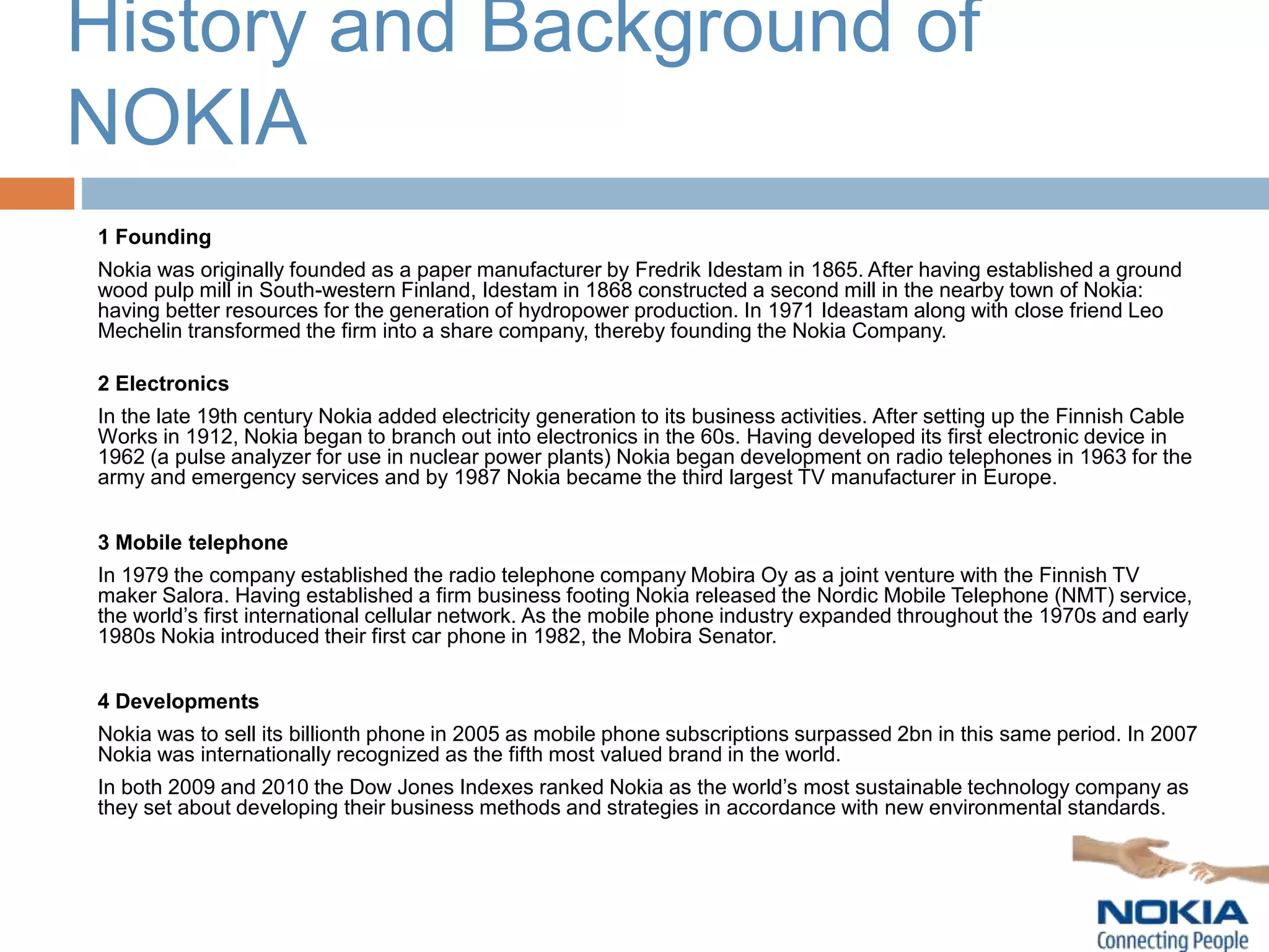 Nokia Oraganizational Design | PPTX