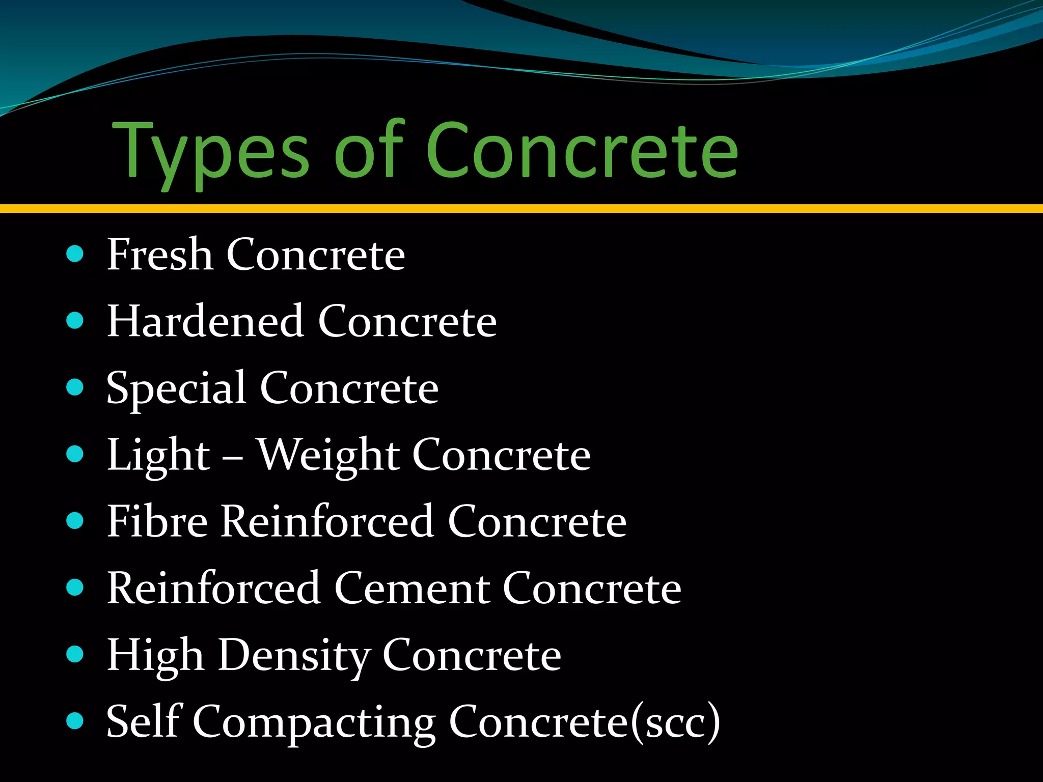 CONCRETE TECHNOLOGY PPT | PPTX