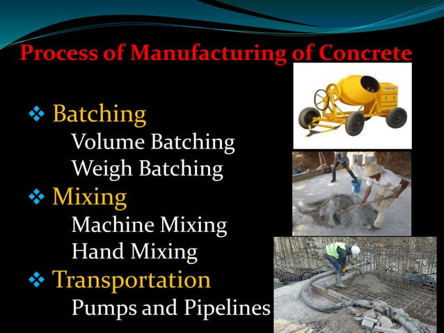 CONCRETE TECHNOLOGY PPT | PPTX