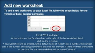 ICT: SPREADSHEETS (MICROSOFT EXCEL) | PPTX