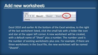 ICT: SPREADSHEETS (MICROSOFT EXCEL) | PPTX