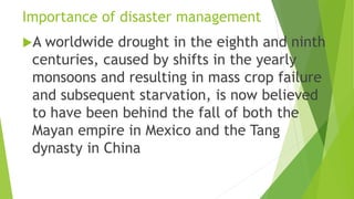 Historical Development of Disaster Management | PPTX